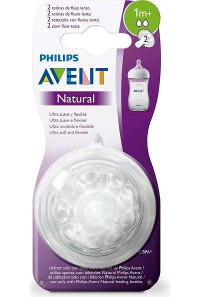 Philips Avent Natural Biberon Emziği +1 Ay 2li Philips Avent Natural Biberon Emziği +1 Ay 2li