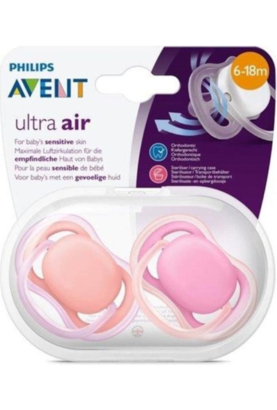 Philips Avent Ultra Air 2li Emzik 6-18 Ay - Kız Philips Avent Ultra Air 2li Emzik 6-18 Ay - Kız