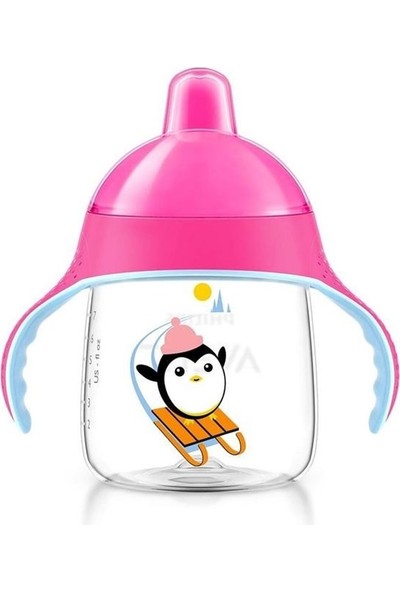 Philips Avent Penguen Damlatmaz Bardak 12 Ay+ 260 ml - Pembe