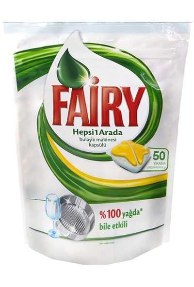 Fairy Hepsi Bir Arada 50LI Tablet x 4 Adet Fairy Hepsi Bir Arada 50LI Tablet x 4 Adet