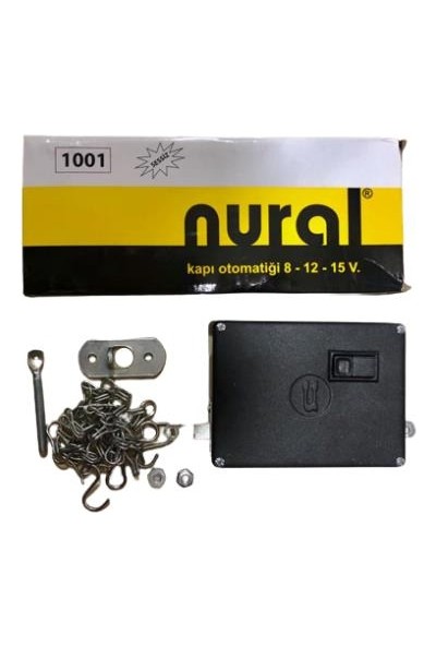 Nural Butonlu Zincirli Kapı Otomatiği Sessiz 8-12-15V Nural Butonlu Zincirli Kapı Otomatiği Sessiz 8-12-15V