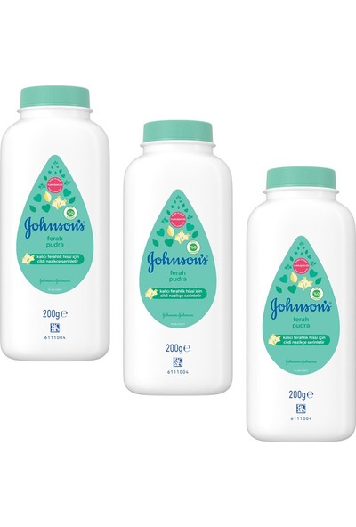 Johnsons Baby Fresh Pudra 200 gr 3 Adet Johnsons Baby Fresh Pudra 200 gr 3 Adet