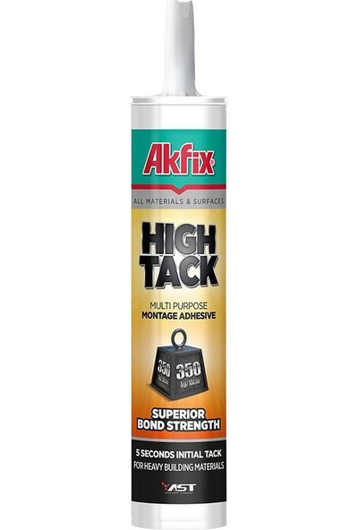 Akfix High Tack Ast Montaj Yapıştırıcı Beyaz 290ML Akfix High Tack Ast Montaj Yapıştırıcı Beyaz 290ML