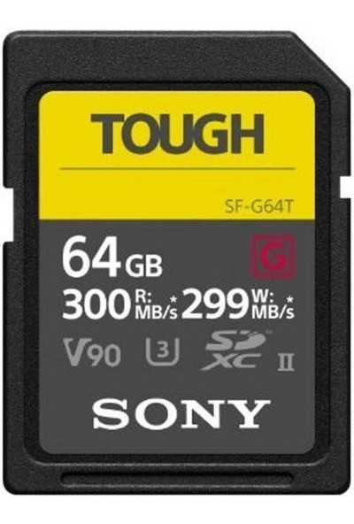 Sony 64GB Sdxc Flash Uhs-Iı Tough G Serisi Hafıza Kartı Sony 64GB Sdxc Flash Uhs-Iı Tough G Serisi Hafıza Kartı