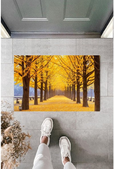 Silkcoat Home Dekoratif Dijital Dökülen Yapraklar Sarı Kapı Paspası Dış Mekan Paspas PS1047 Silkcoat Home Dekoratif Dijital Dökülen Yapraklar Sarı Kapı Paspası Dış Mekan Paspas PS1047