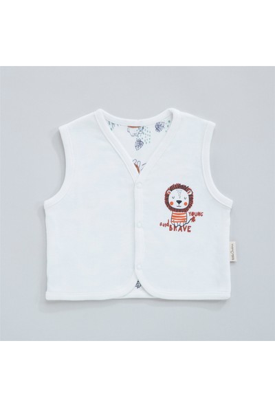 Chakra Forest Bebek Yelek Ekru