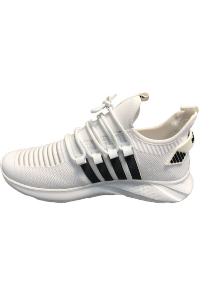 Racing Beyaz Erkek Sneaker Spor Ayakkabı Hafif Ortopedik 010