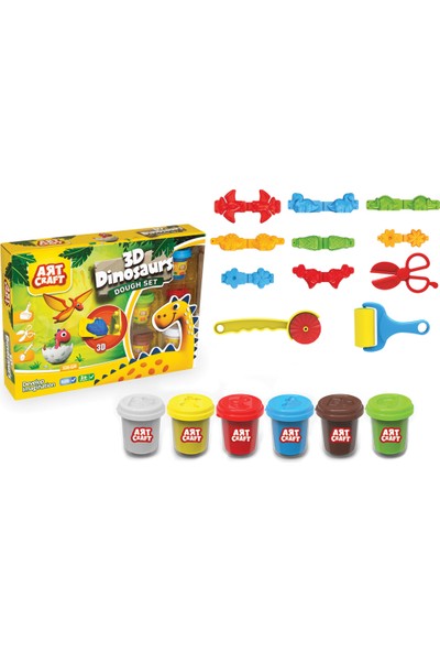 Art Craft 3D Dinazor Hamur Set Art Craft 3D Dinazor Hamur Set