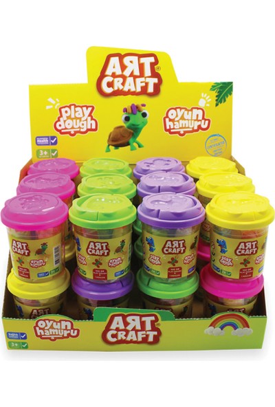 Dede Art Craft Küçük Kova 5 Renk Oyun Hamuru 100 gr Dede Art Craft Küçük Kova 5 Renk Oyun Hamuru 100 gr