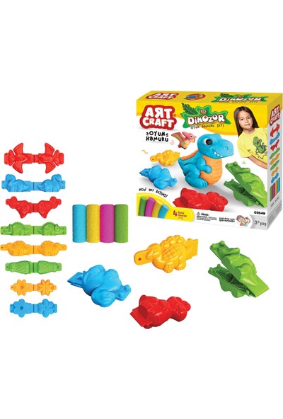Art Craft 3D Dinazor Hamur Set 200 gr Art Craft 3D Dinazor Hamur Set 200 gr