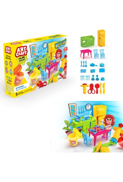 Dede Art Craft Mutfak Oyun Hamuru Seti 280 gr Dede Art Craft Mutfak Oyun Hamuru Seti 280 gr