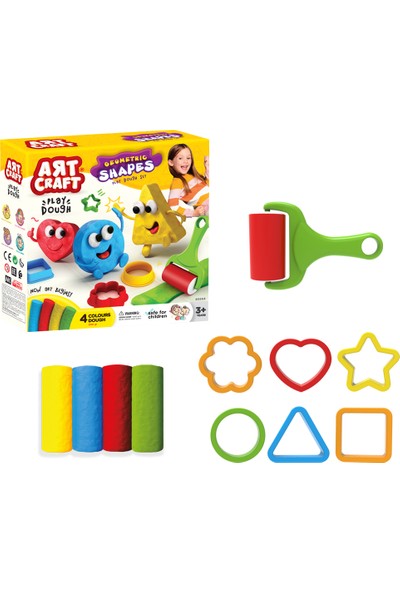 Art Craft Geometrik Şekiller Oyun Hamuru Seti 11 Parça Art Craft Geometrik Şekiller Oyun Hamuru Seti 11 Parça