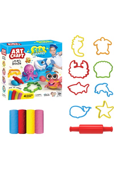 Art Craft Deniz Hayvanları Oyun Hamuru Seti 13 Parça Art Craft Deniz Hayvanları Oyun Hamuru Seti 13 Parça