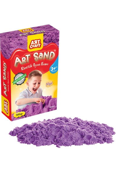 Artcraft Mor Kinetik Oyun Kumu 500 gr Artcraft Mor Kinetik Oyun Kumu 500 gr