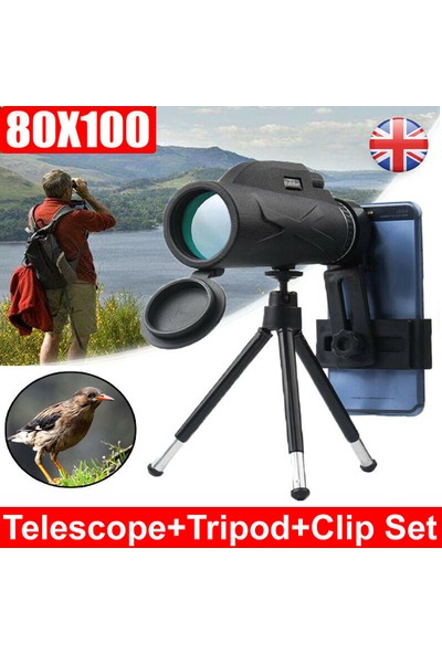 Generic (Teleskop + Tripod) 80X100 Hd Monoküler Teleskop Telefon Kamera Yakınlaştırma Starscope Yürüyüş Tripod Araçları (Yurt Dışından) Generic (Teleskop + Tripod) 80X100 Hd Monoküler Teleskop Telefon Kamera Yakınlaştırma Starscope Yürüyüş Tripod Araçları (Yurt Dışından)