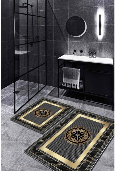 Cappio Göbekli Gold Geçişli Banyo Paspası-CP-BNY-01192 Cappio Göbekli Gold Geçişli Banyo Paspası-CP-BNY-01192