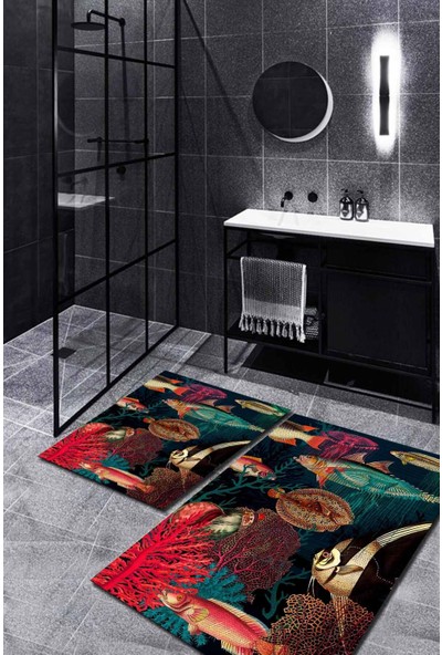 Cappio Akvaryum Desenli Banyo Paspası-CP-BNY-01306 Cappio Akvaryum Desenli Banyo Paspası-CP-BNY-01306