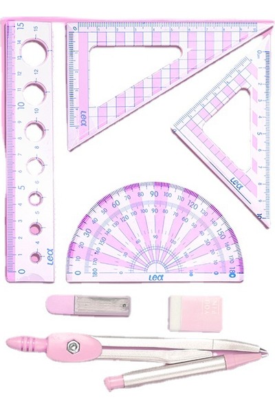 Just For U 7'li Okul Için Geometrik Cetvel Çizim Seti - Pembe (Yurt Dışından) Just For U 7'li Okul Için Geometrik Cetvel Çizim Seti - Pembe (Yurt Dışından)
