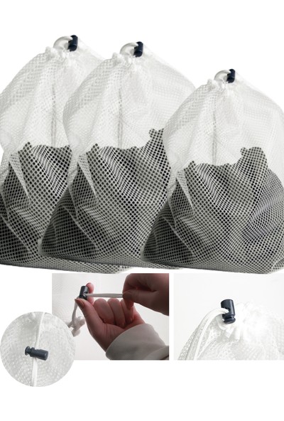 Noyan Group 3 Adet Stoperli Çamaşır Yıkama Filesi 40X60 cm Noyan Group 3 Adet Stoperli Çamaşır Yıkama Filesi 40X60 cm