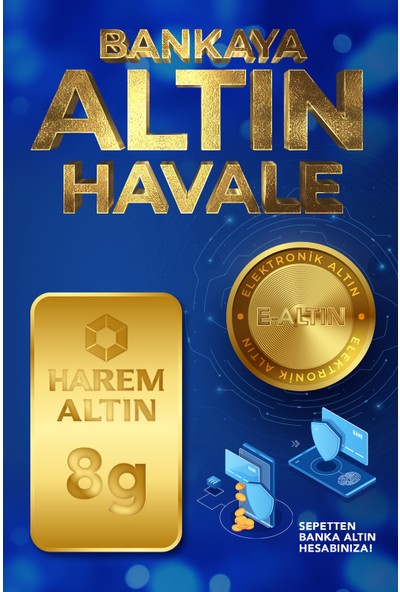 Harem Altın 8 Gram (7.96 Has) Altın Havale