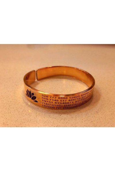 Kavele Kadim Sayılar Sayı Sekansları Sonsuzluk ve Yaşam Çiçeği Bakır Şans Bilekliği Kavele Kadim Sayılar Sayı Sekansları Sonsuzluk ve Yaşam Çiçeği Bakır Şans Bilekliği