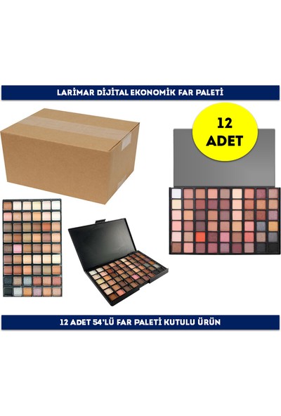 Larimar Dijital 54'lü Far Paleti / 12 Adet Kutulu Ürün
