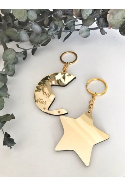 Diken Store Ay ve Yıldız Sen Benim Yıldızımsın Sevgililer Günü Çift Anahtarlık Diken Store Ay ve Yıldız Sen Benim Yıldızımsın Sevgililer Günü Çift Anahtarlık