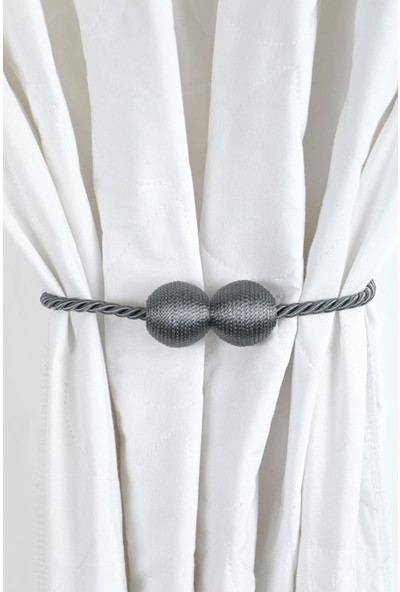 Favora 2li Mıknatıslı Perde Toplayıcı Braçol - Antrasit