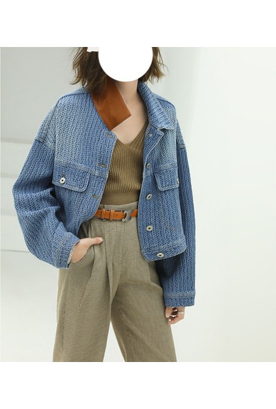Wonderland Boyfriend Uzun Kollu Kadın Kot Ceket S Beden - Mavi (Yurt Dışından) Wonderland Boyfriend Uzun Kollu Kadın Kot Ceket S Beden - Mavi (Yurt Dışından)