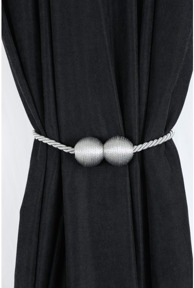 Favora 2li Mıknatıslı Perde Toplayıcı Braçol - Gri