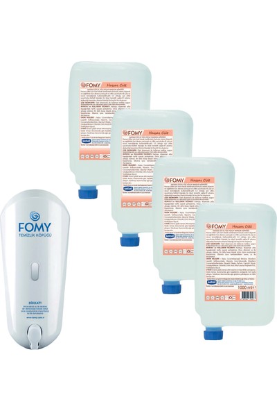 Fomy Set - 4 Adet Hassas Cilt El Temizlik Köpüğü + Dispenser Fomy Set - 4 Adet Hassas Cilt El Temizlik Köpüğü + Dispenser