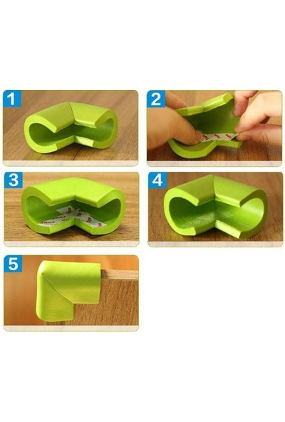 Tazador Kauçuk Masa Kenar Koruyucu (4lü Set)