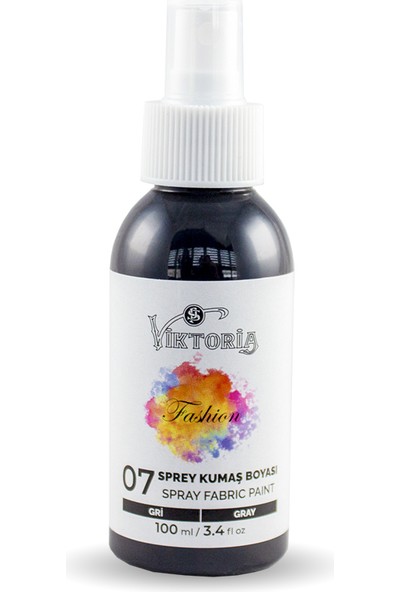 Viktoria Sprey Kumaş Boyası Gri