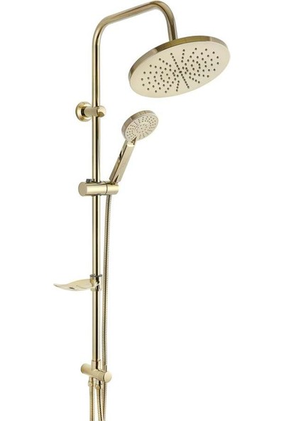 Dnd Gold Oval Tall Sistem Duş Seti