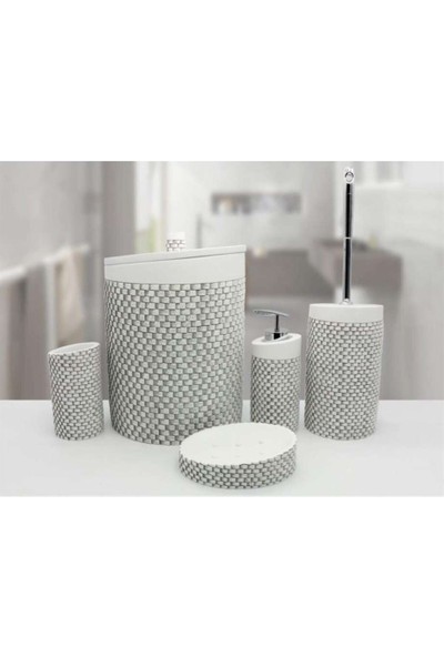 Dnd Wall Ekru 5 Parça Banyo Seti Dnd Wall Ekru 5 Parça Banyo Seti