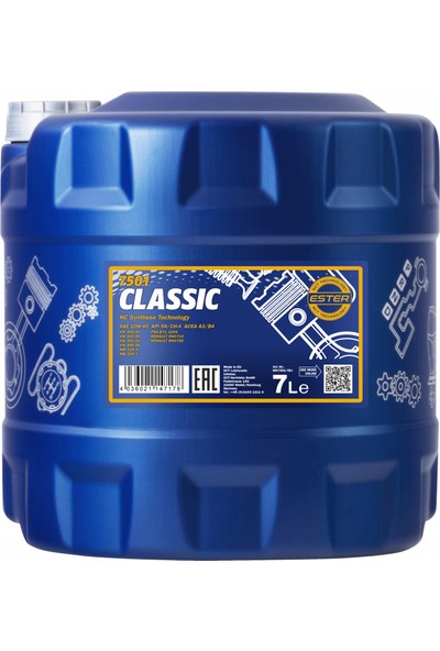 Mannol Sae 10W-40 Api Sn/cf Motor Yağı 7 Litre (Üretim YILI:2021) Mannol Sae 10W-40 Api Sn/cf Motor Yağı 7 Litre (Üretim YILI:2021)