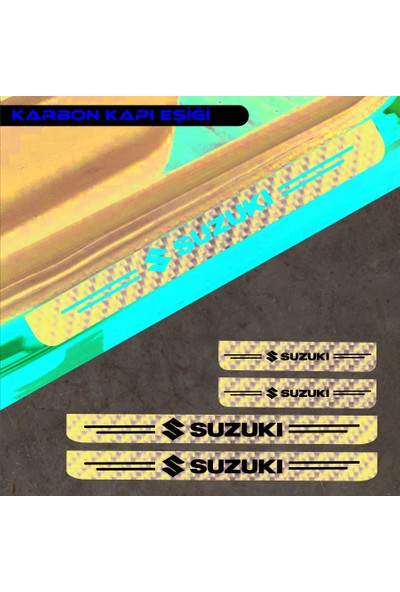 Parla Suzuki Sj Karbon Kapı Eşiği Oto Sticker 4 Adet Parla Suzuki Sj Karbon Kapı Eşiği Oto Sticker 4 Adet