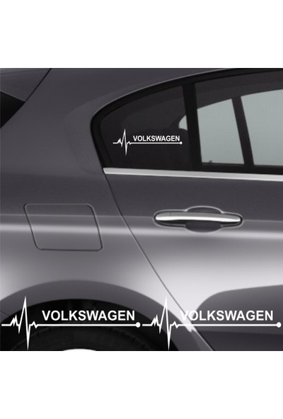 Parla Volkswagen Golf Ritim Oto Sticker (2 Adet)