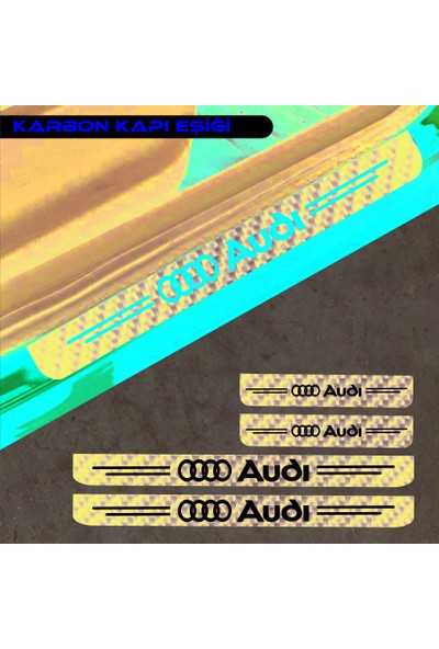 Parla Audi S Serisi Karbon Kapı Eşiği Oto Sticker 4 Adet Parla Audi S Serisi Karbon Kapı Eşiği Oto Sticker 4 Adet