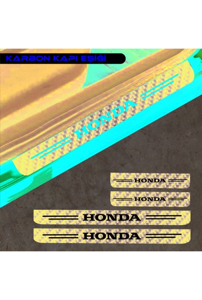 Parla Honda Prelude Karbon Kapı Eşiği Oto Sticker 4 Adet Parla Honda Prelude Karbon Kapı Eşiği Oto Sticker 4 Adet