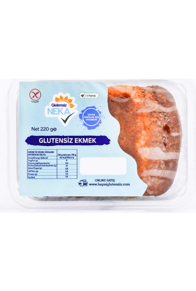 Glutensiz Neka Ekmek 220 gr