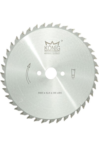 König Msf 250X2,4X30X24 Elmas Uçlu Daire Tes König Msf 250X2,4X30X24 Elmas Uçlu Daire Tes