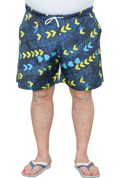 Moc Grande Büyük Beden Erkek Deniz Şortu Arrow 22956 Lacivert