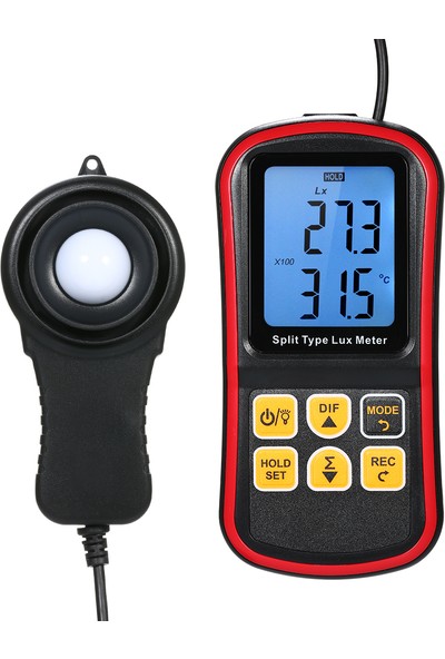 Guangdong Spirit Dijital Lux Metre Bt Fotometre Lüksmetre Bölünmüş Tip LCD El Tipi Aydınlatıcı Lüminometre Işık Metre 0-200000 Lux, Mobil App Bağlantılı ve Maks/min/fark Değeri Veri Tutma Modu Guangdong Spirit Dijital Lux Metre Bt Fotometre Lüksmetre Bölünmüş Tip LCD El Tipi Aydınlatıcı Lüminometre Işık Metre 0-200000 Lux, Mobil App Bağlantılı ve Maks/min/fark Değeri Veri Tutma Modu