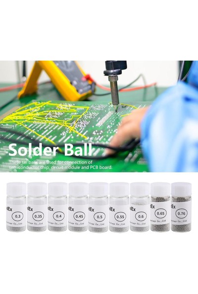 Guangdong Spirit Bga Lehim Topu Kurşunsuz Reballing Lehimleme Isısı Evrensel Şablon Topları (0.3MM-0.76MM) Guangdong Spirit Bga Lehim Topu Kurşunsuz Reballing Lehimleme Isısı Evrensel Şablon Topları (0.3MM-0.76MM)