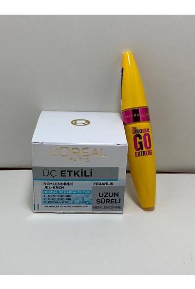 Maybellıne New York Maskara +Loreal Paris Nemlendirici Krem Set Maybellıne New York Maskara +Loreal Paris Nemlendirici Krem Set
