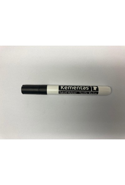 Kementaş Siyah Tekstil Rötuş Kalemi