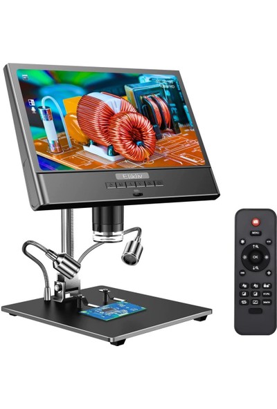 Elikliv 10'' LCD Dijital Mikroskop, 50X-1300X Lehimleme Mikroskobu Elikliv 10'' LCD Dijital Mikroskop, 50X-1300X Lehimleme Mikroskobu