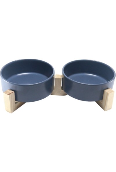 Yılmazel Mama-Su Kabı Ahşap Standı ve Seramik Kasesi Yavru Evcil Hayvan Minimalist Design Çifthazneli Yılmazel Mama-Su Kabı Ahşap Standı ve Seramik Kasesi Yavru Evcil Hayvan Minimalist Design Çifthazneli