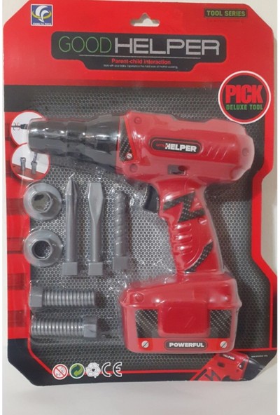 Nubutik's 8 Parça Pilli Hareketli Matkap Çocuk Oyuncak Tamir Seti Vidalama Seti Nubutik's 8 Parça Pilli Hareketli Matkap Çocuk Oyuncak Tamir Seti Vidalama Seti